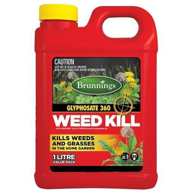 Brunnings Weed Kill 360 Concen 1ltr - Four Seasons Nursery