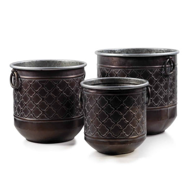 Baroque Planter 30cm Antique Black - Four Seasons Nursery