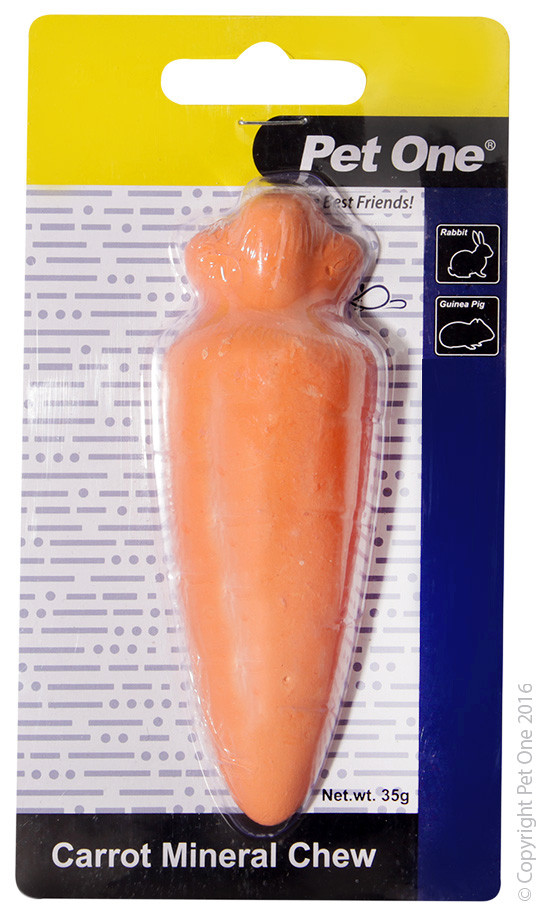 Pet One Mineral Chew Carrot - 35g - Wonderworld Aquarium & Pet Centre