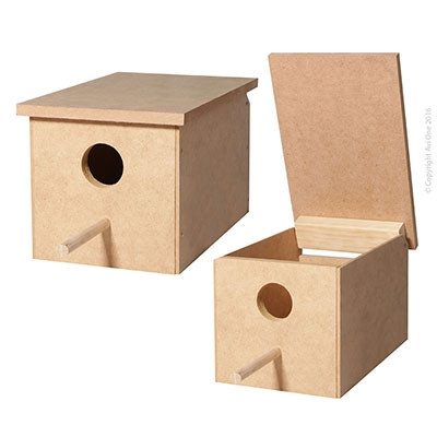 Avi One Wooden Small Parrot Nest Box - Wonderworld Aquarium & Pet Centre