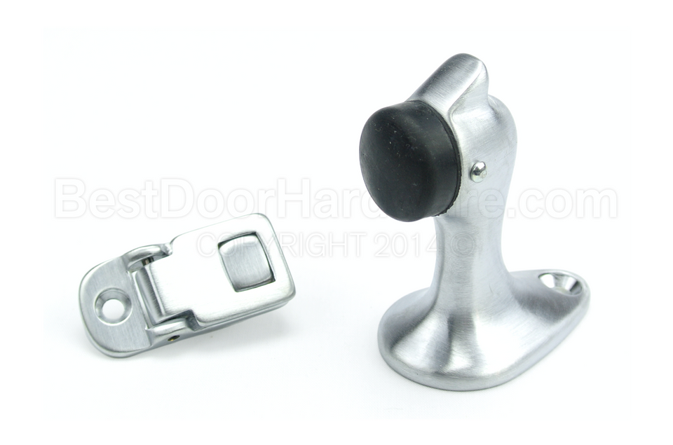 Commercial floor mounted and kickdown door stops