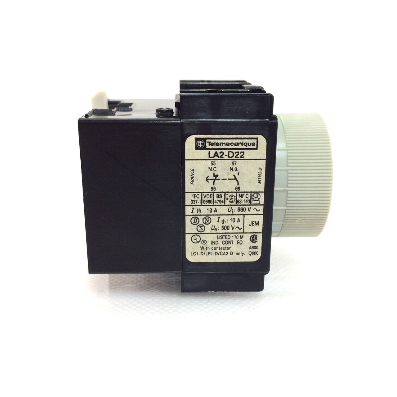 Time Delay LA2-D22 Telemecanique 16101 LA2D22 - Axxa - Motor Control ...