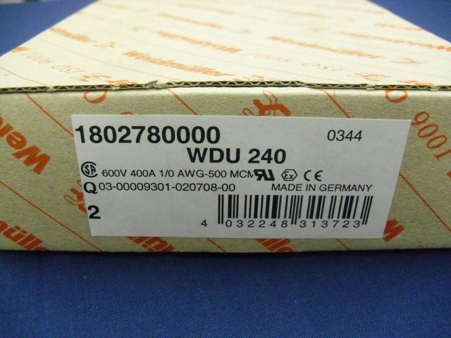 Modular Terminal Weidmuller WDU-240 - Axxa - Motor Control & Automation