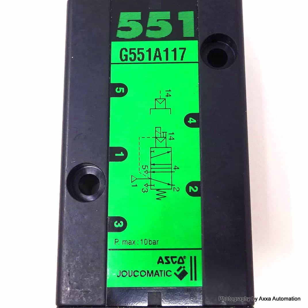 Air Operated Valve G551A117 ASCO Numatics 551 *New* - Axxa - Motor ...