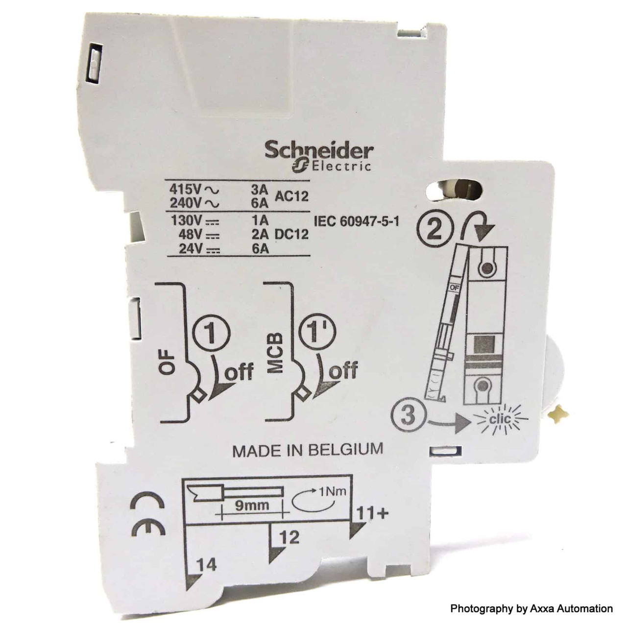 Auxiliary Contact Block 26924 Schneider 3A 415VAC - Axxa - Motor ...