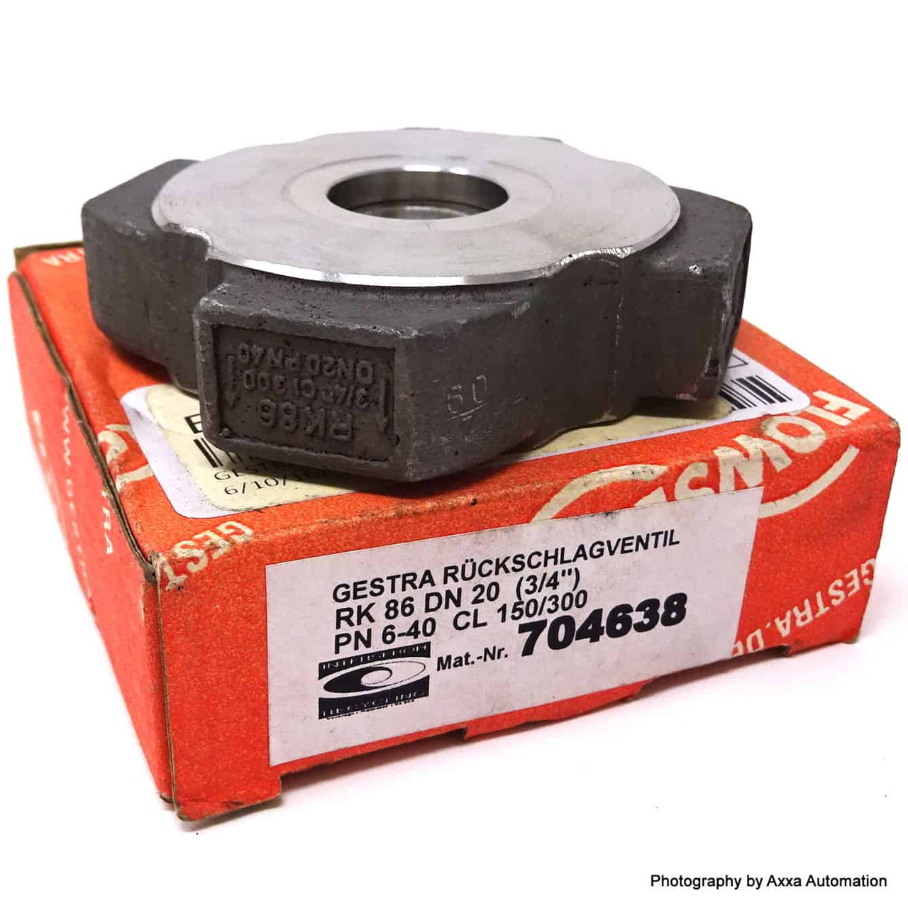 Check Valve RK86-DN20 Flowserve Gestra 3/4" RK86DN20 704638 - Axxa ...