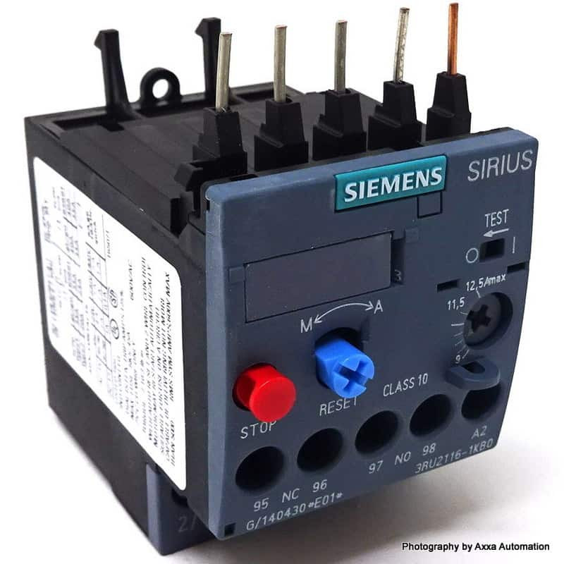 Overload Relay 3UA5200-1K Siemens 8-12.5A - Axxa - Motors & Motor Control