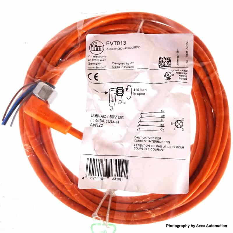 4 Core Cable with connector EVT004 IFM AC/DC 4 Pin Connector EVT-004 ...