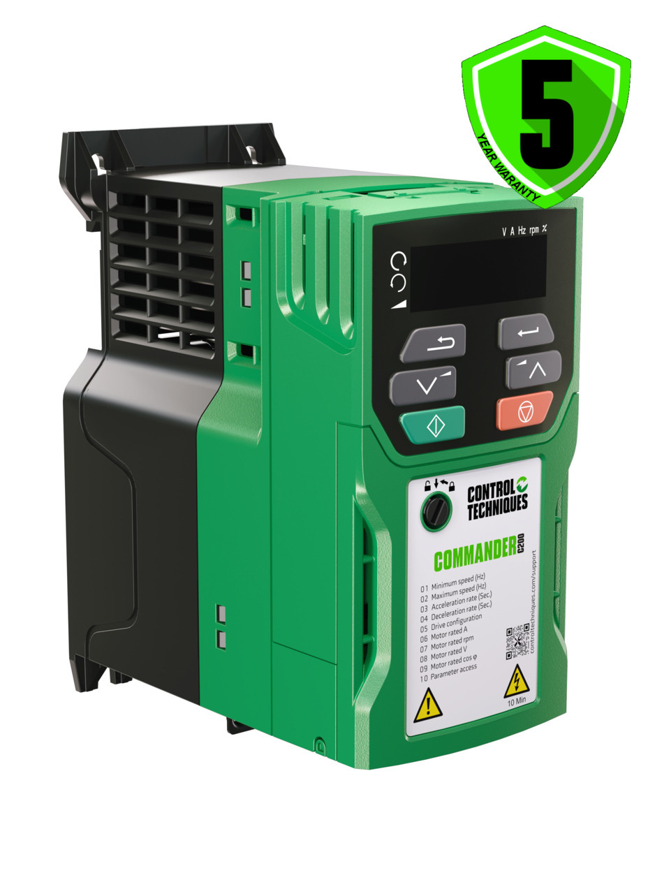 Commander Drive C200-01200024 Nidec - Control Techniques 1ph-3ph 0.37kW ...