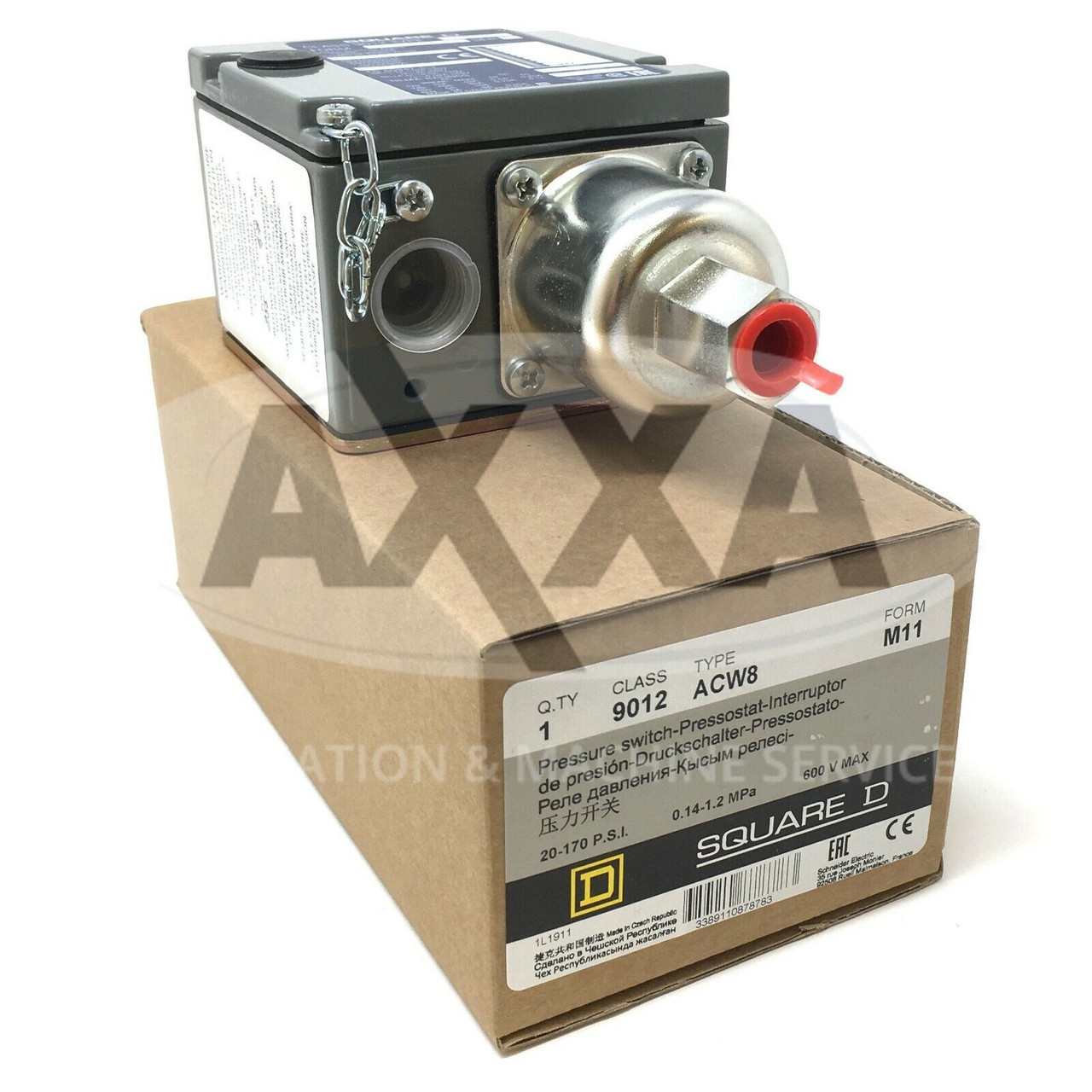 Pressure switch 9012-ACW-8 Square D 9012 ACW8 M11 ACW8M119012 - Axxa ...