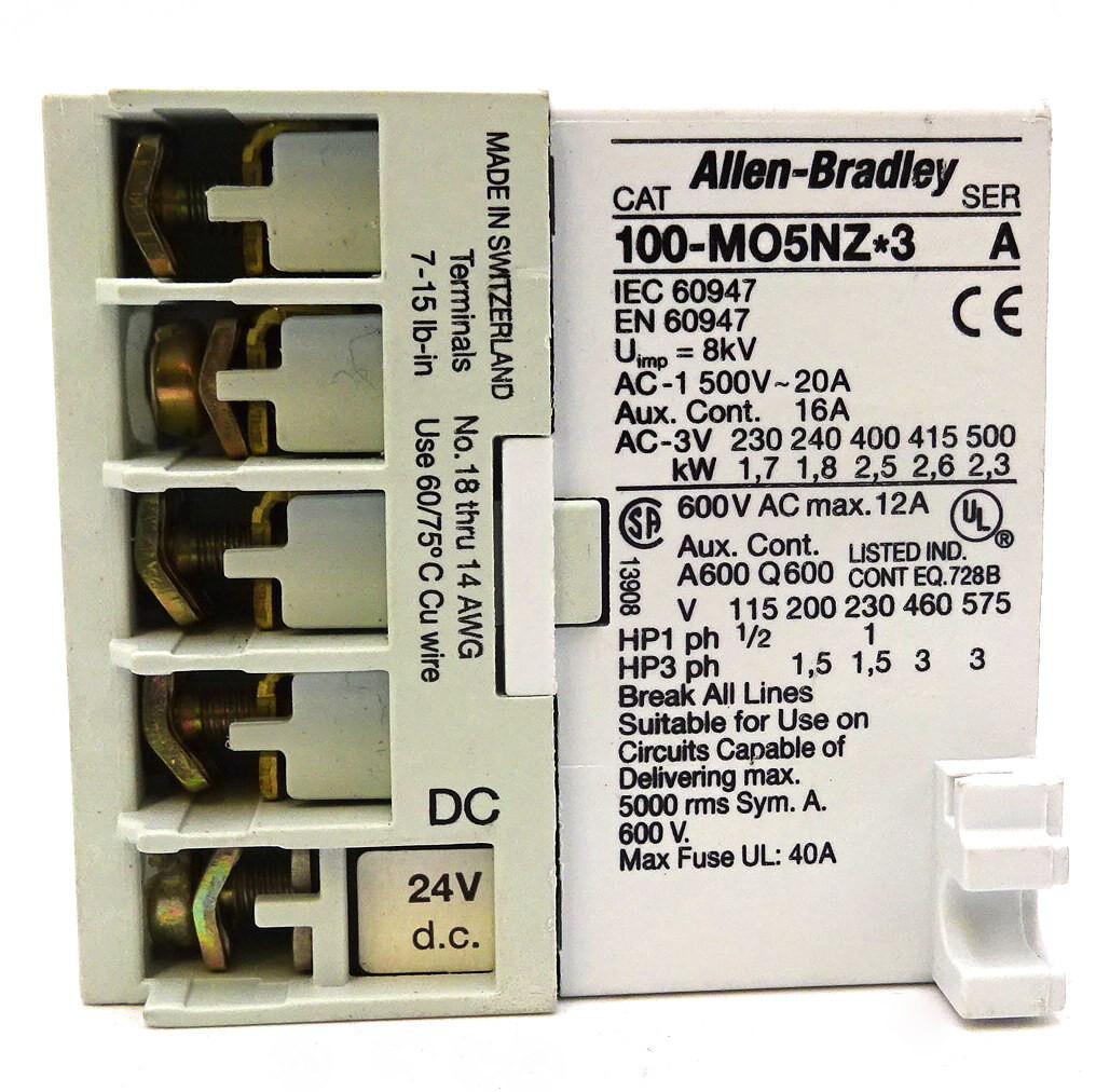 Contactor Relay 100-M05NZ3-10E Allen-Bradley *New* - Axxa - Motor ...