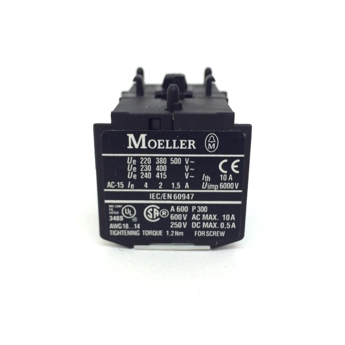 Auxiliary Contact 11DILEM Moeller 11-DIL-EM - Axxa - Motor Control ...