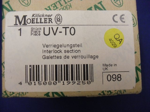 Interlock section Moeller UV-T0 - Axxa - Motor Control & Automation