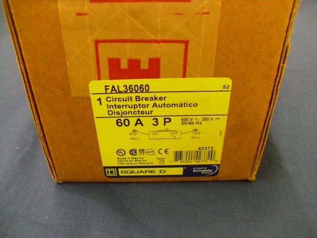 Circuit Breaker Square D FAL36060 - Axxa - Motor Control & Automation