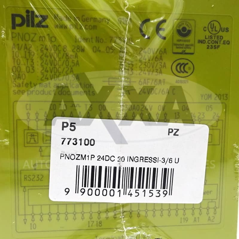 Base Unit 773100 Pilz PNOZM1P - Axxa - Motor Control & Automation
