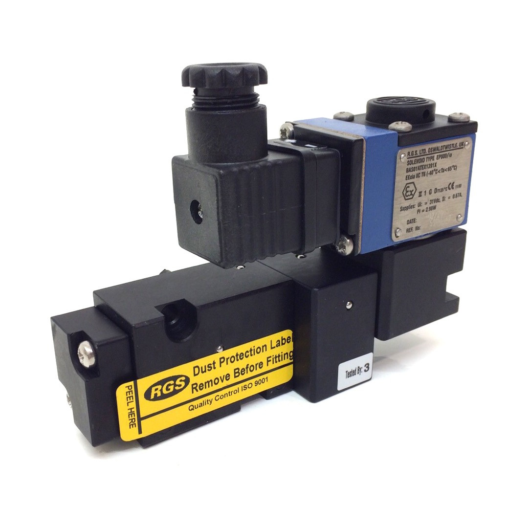 Solenoid Valve RGS C1518PH00BA095 with 24VDC Solenoid BAS01ATEX1391X ...
