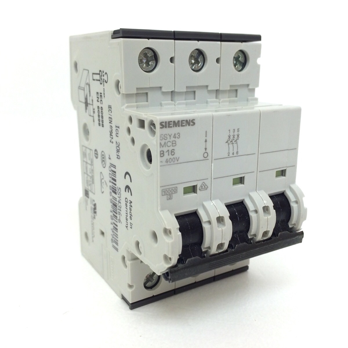 MCB 5SY43-B16 Siemens 3P 16A B Curve 5SY43166 - Axxa - Motor Control ...