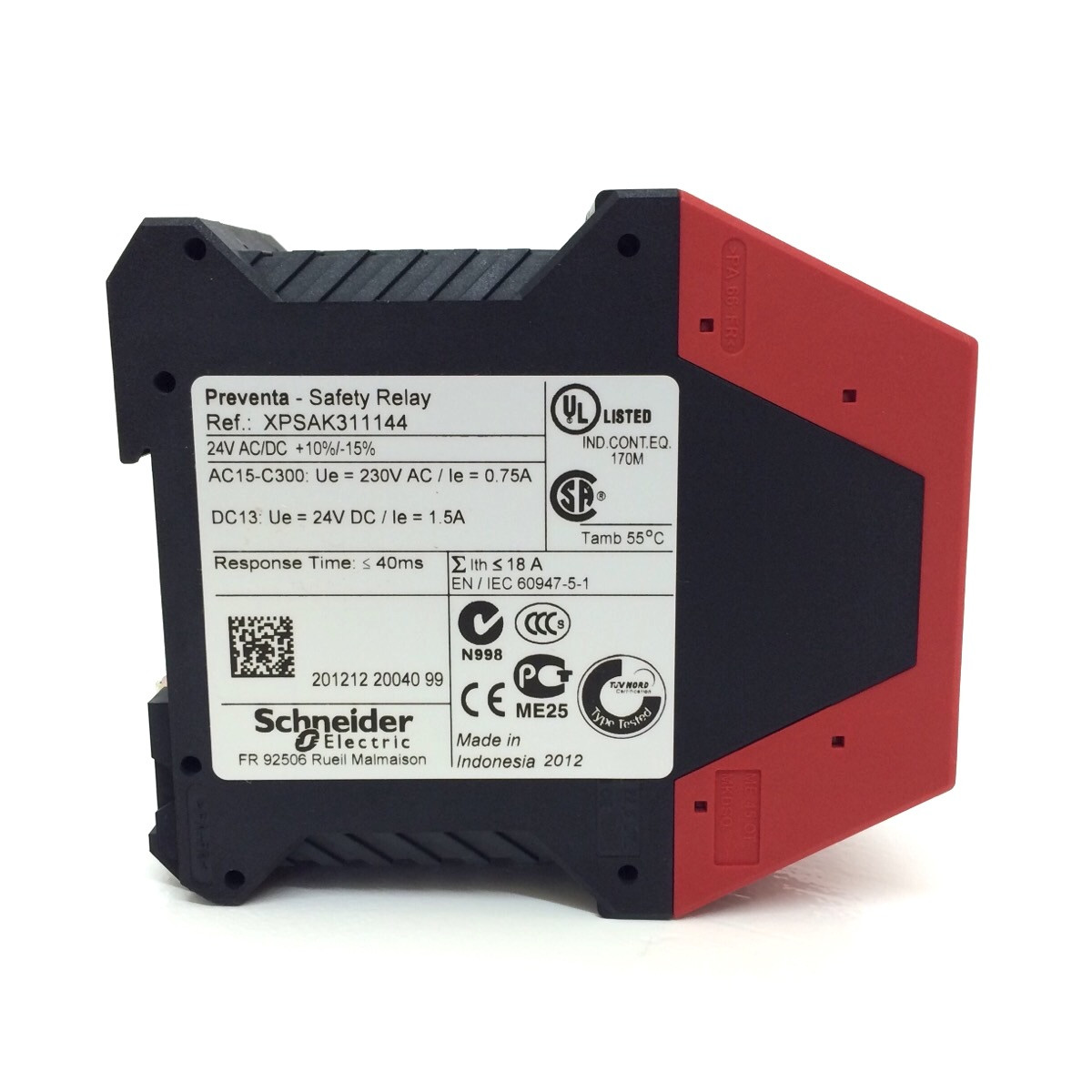 Safety Relay XPSAK311144 Schneider 24VAC/DC 029193 - Axxa - Motor ...