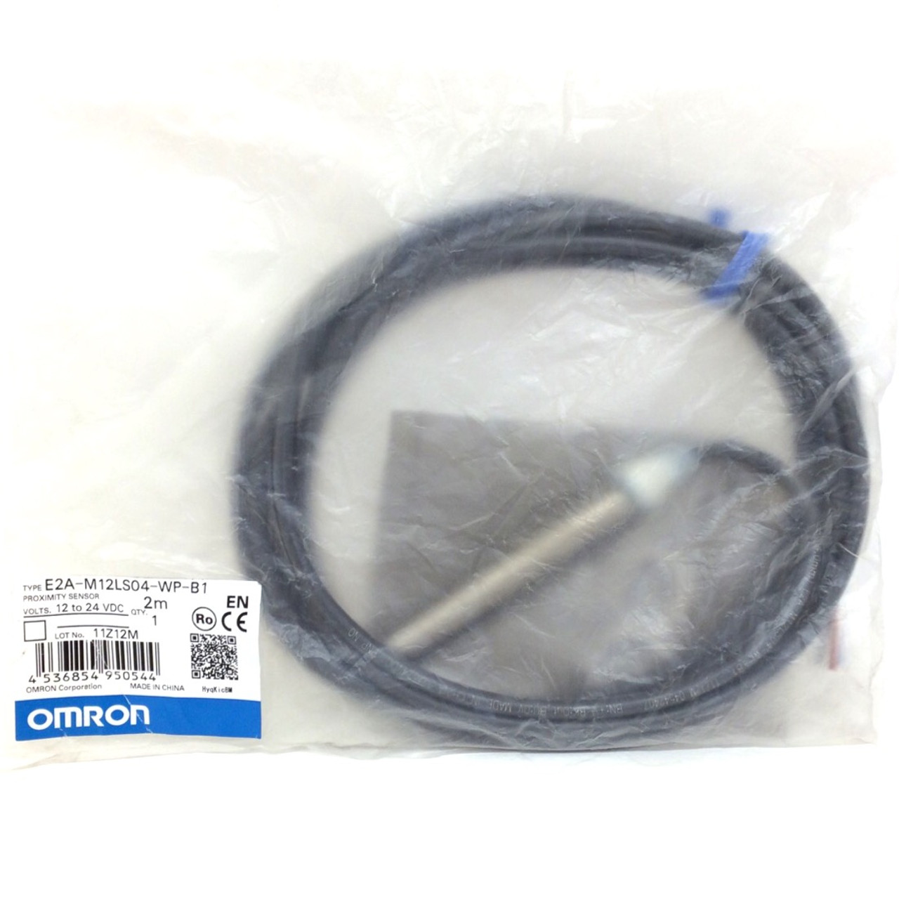 Proximity Sensor E2A-M12LS04-WP-B1 2M Omron E2AM12LS04WPB1 - Axxa - Motor Control & Automation