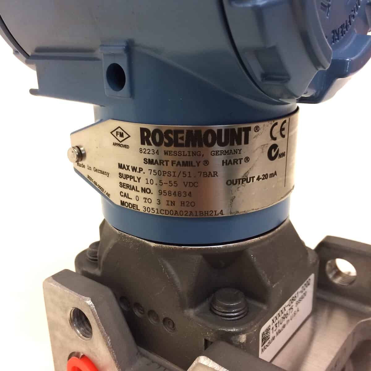 Coplanar Pressure Transmitter 3051CD0A02A1BH2L4 Rosemount 3051C-D-0-A-0 ...