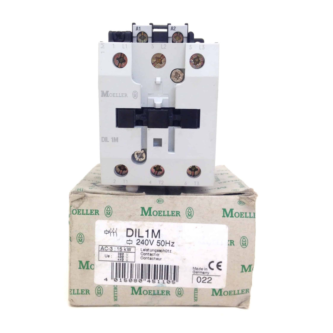 Contactor DIL1M-240 Moeller 240VAC 15kW DIL1M - Axxa - Motor Control ...