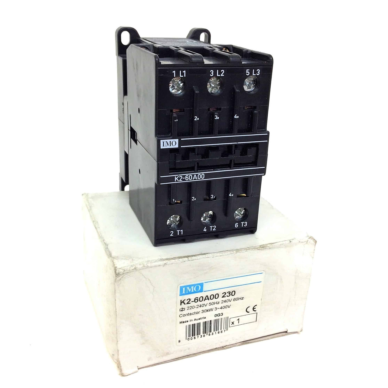 Contactor K2-60A00-230 IMO 220-240VAC 30kW K260A00230 *NEW* - Axxa - Motor Control & Automation