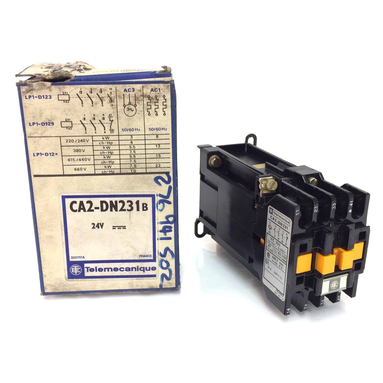 Control Relay CA2-DN231B Telemecanique 24VDC 3NO/1NC CA2-DN231 - Axxa ...