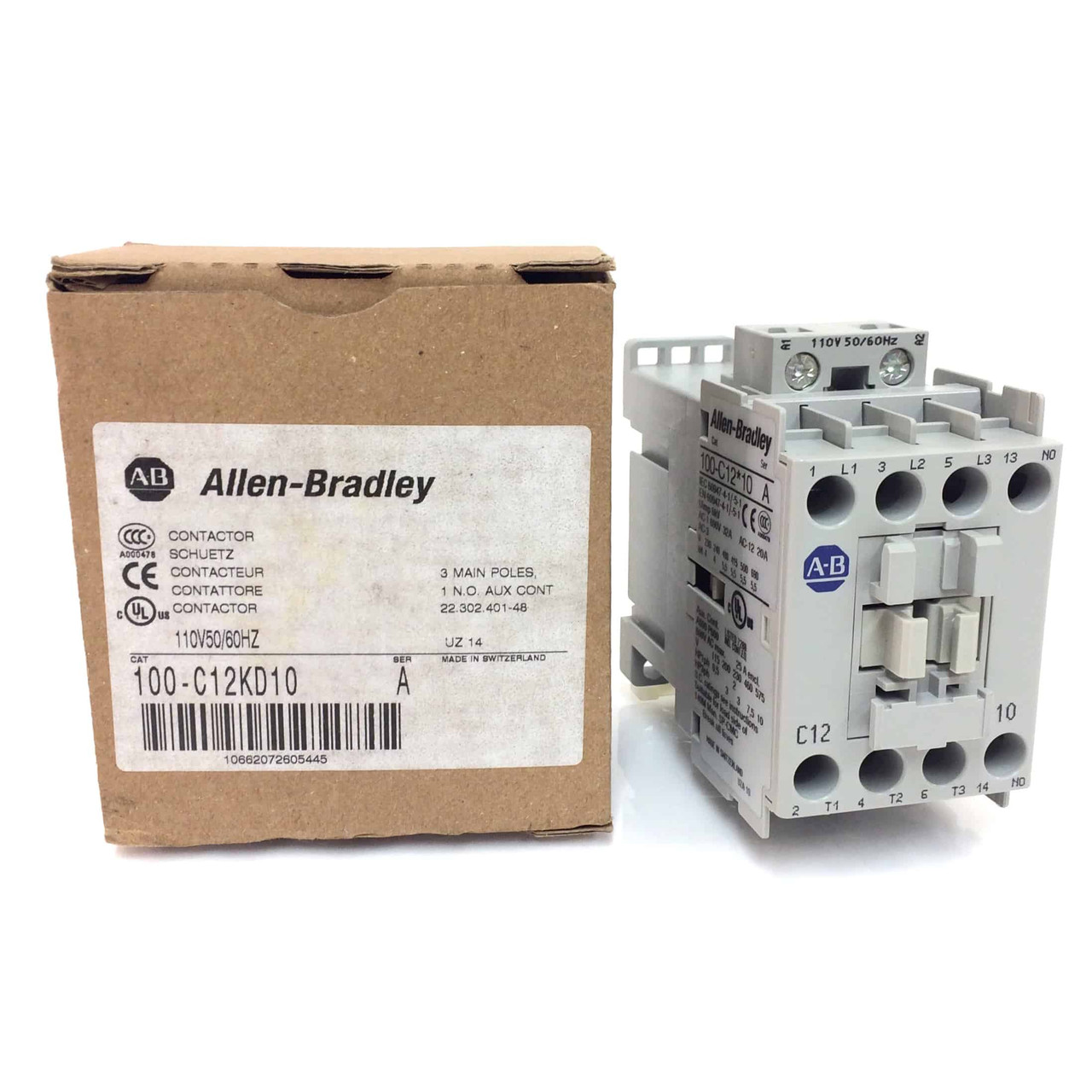 Contactor 100-C12KD10 Allen Bradley 5.5kW 110VAC 100-C12*10 - Axxa ...