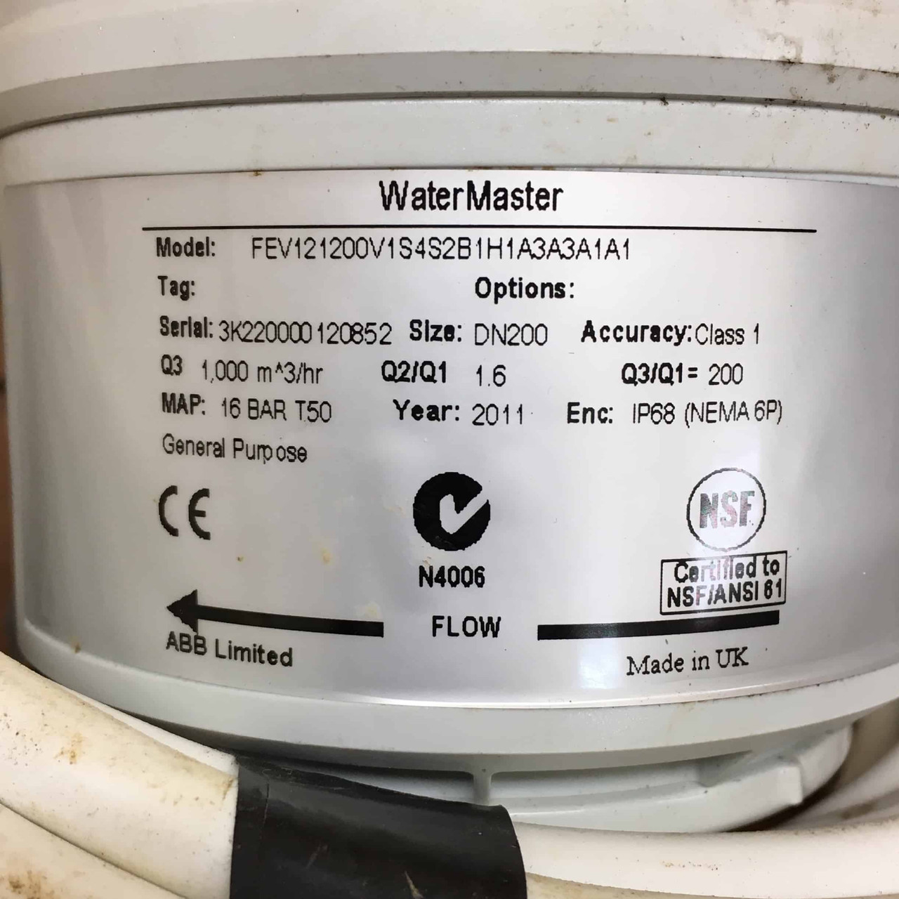 Electromagnetic Flowmeter FEV121200V1S4S2B1H1A3A3A1A1 ABB FEV121 - Axxa ...