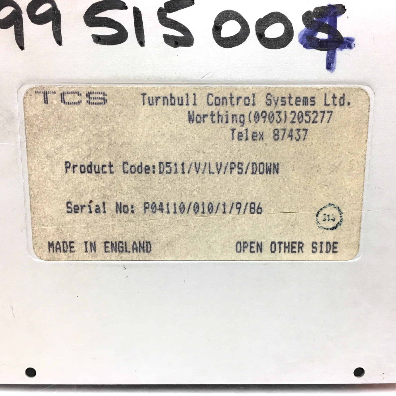 Output Isolator D511 TCS D511/V/LV/PS/DOWN *Used* - Axxa - Motor ...