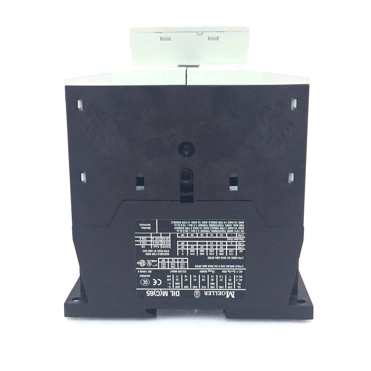 Contactor DILM65-110/120V Moeller 30kW 110VAC DILM65110/120V - Axxa ...