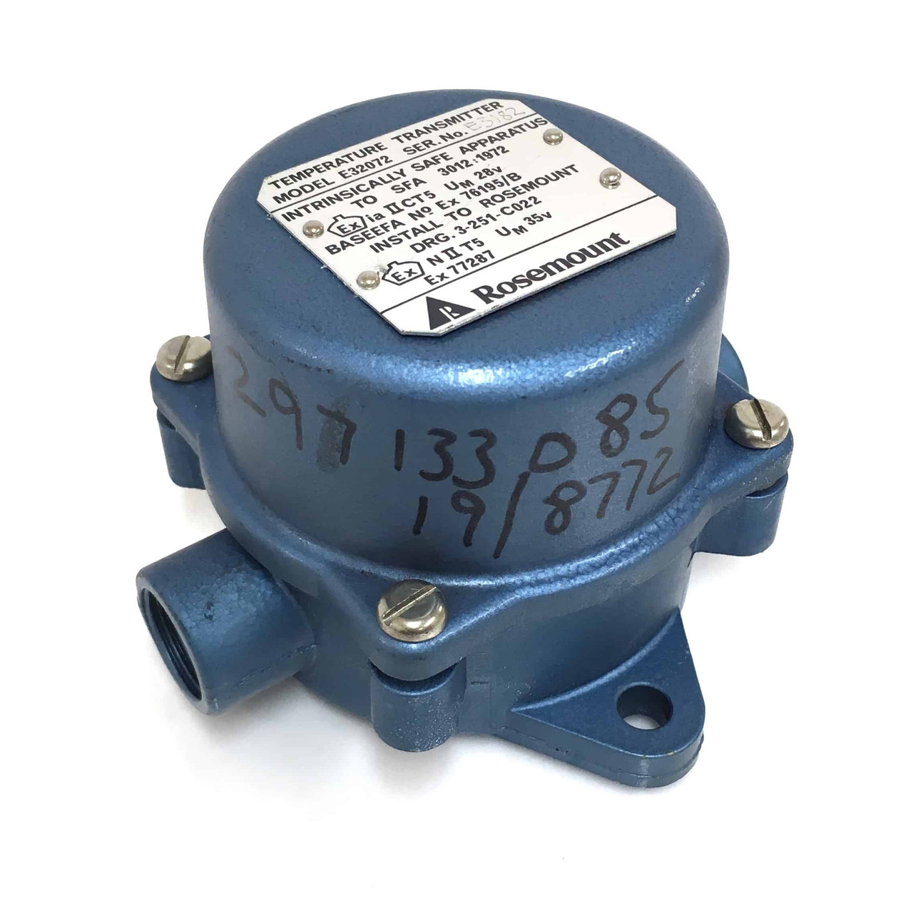 Temperature Transmitter E32072 Rosemount 0-P160 E796 *New* - Axxa ...