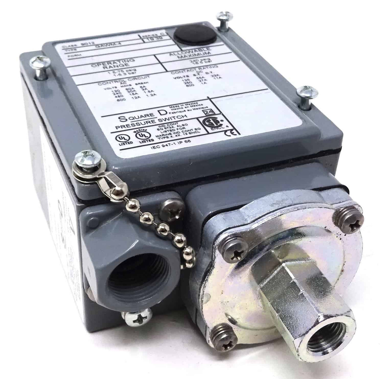 Pressure switch 9012-GAWM-4 Square D 9012 GAWM4 GAWM49012 - Axxa ...
