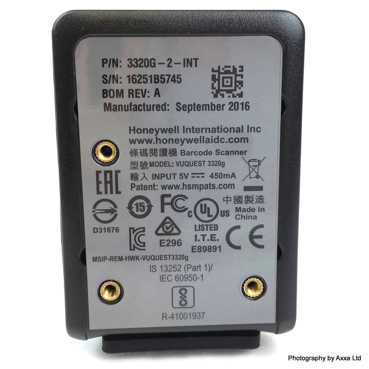 Barcode Scanner 3320G-2USB-0 Honeywell 3320G-2-INT 52-52559-N-3-FR ...