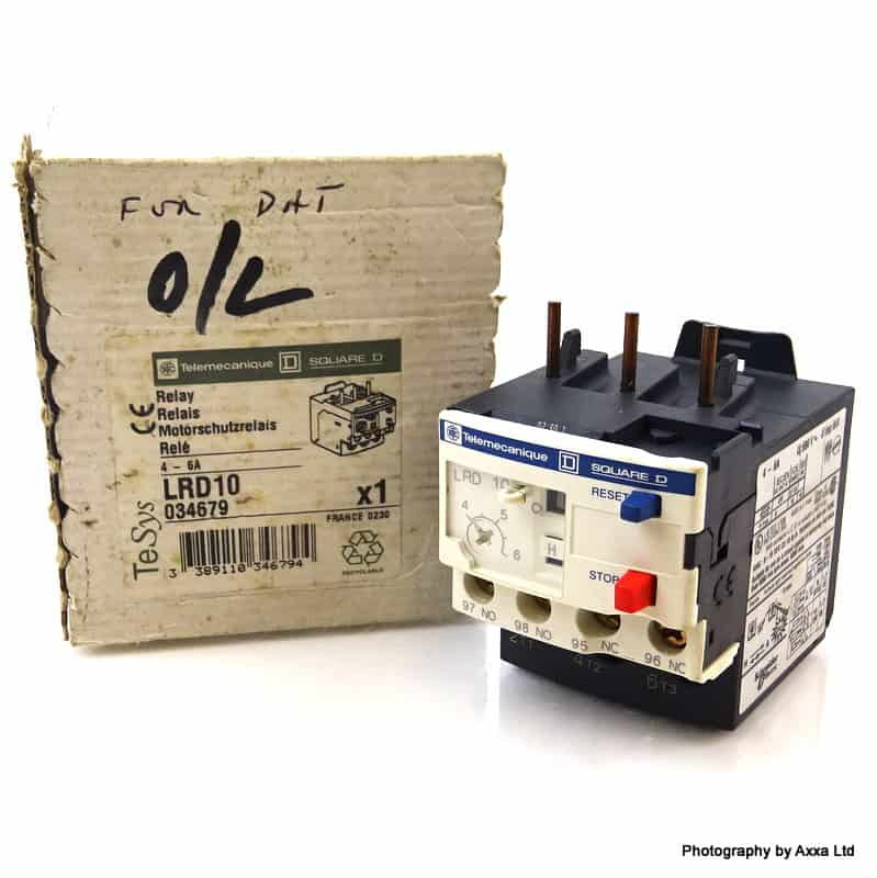 Overload Relay LRD10 Telemecanique 4-6A 034679 LRD-10 - Axxa - Motor ...