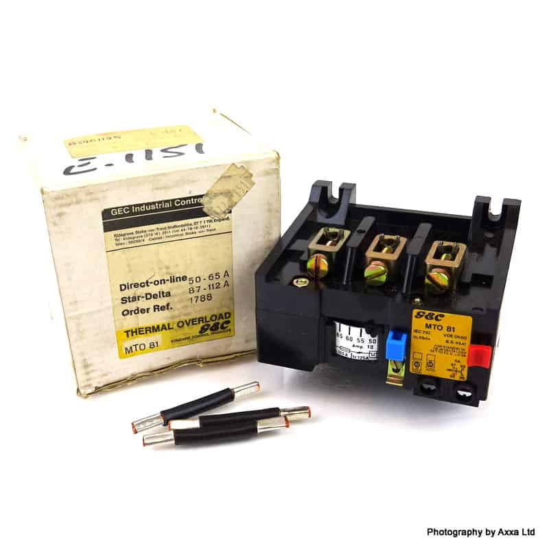 Overload Relay MTO81-65 GEC 50-65A MTO8165 - Axxa - Motor Control ...