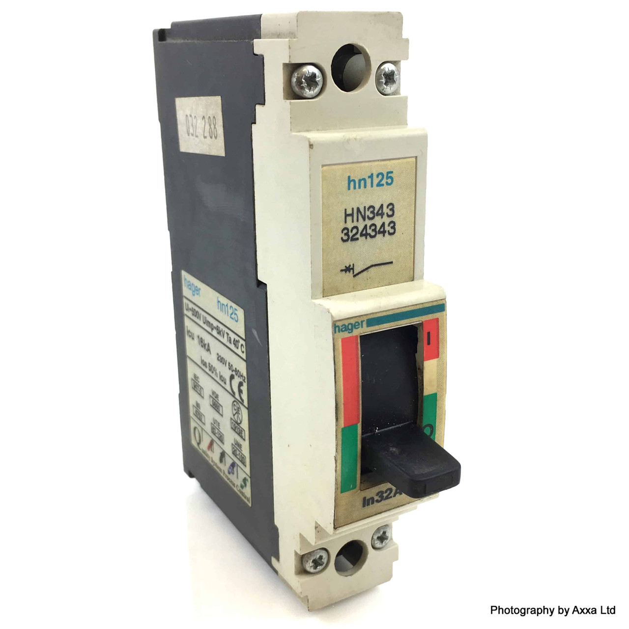 MCB 324343 Hager 32A HN125 HN343 *New* - Axxa - Motor Control & Automation