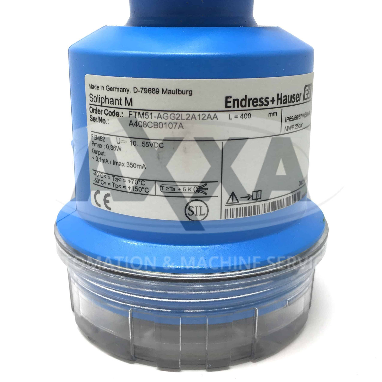 Level Switch Soliphant M FTM51-AGG2L2A12AA Endress + Hauser ...