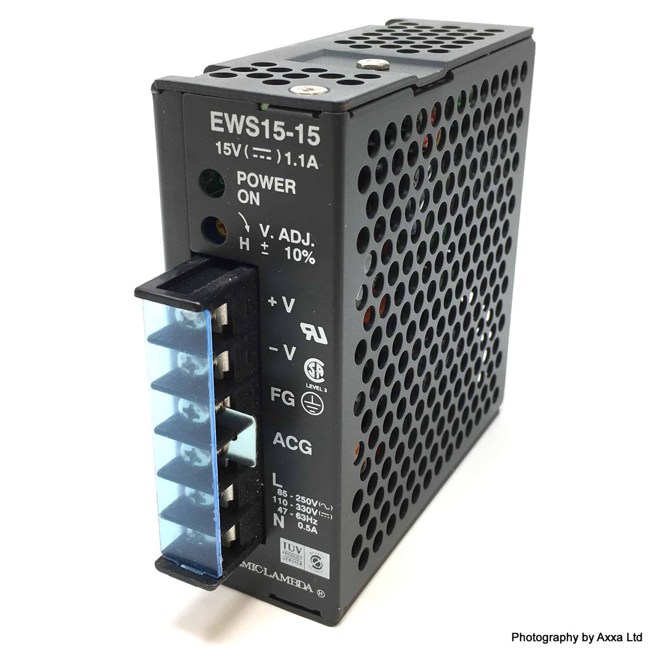 Power Supply Unit EWS15-15 Nemic-Lambda 15VDC 1.1A EWS1515 - Axxa - Motor Control & Automation