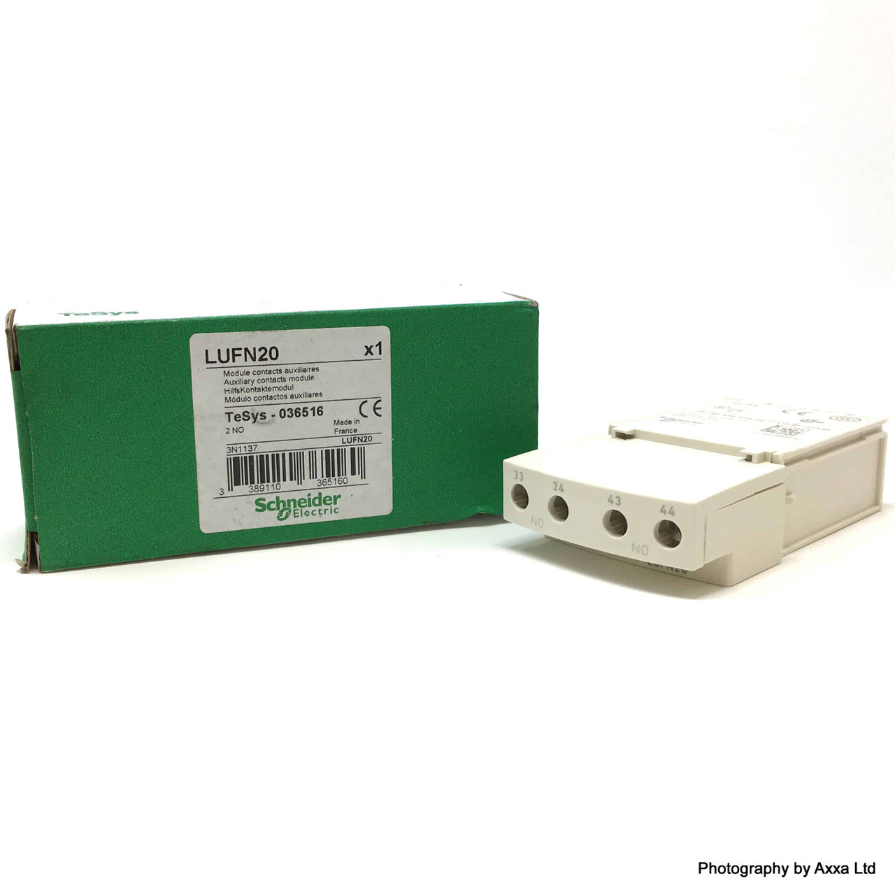 Contact Block LUFN20 Schneider 2NO 036516 - Axxa - Motor Control ...