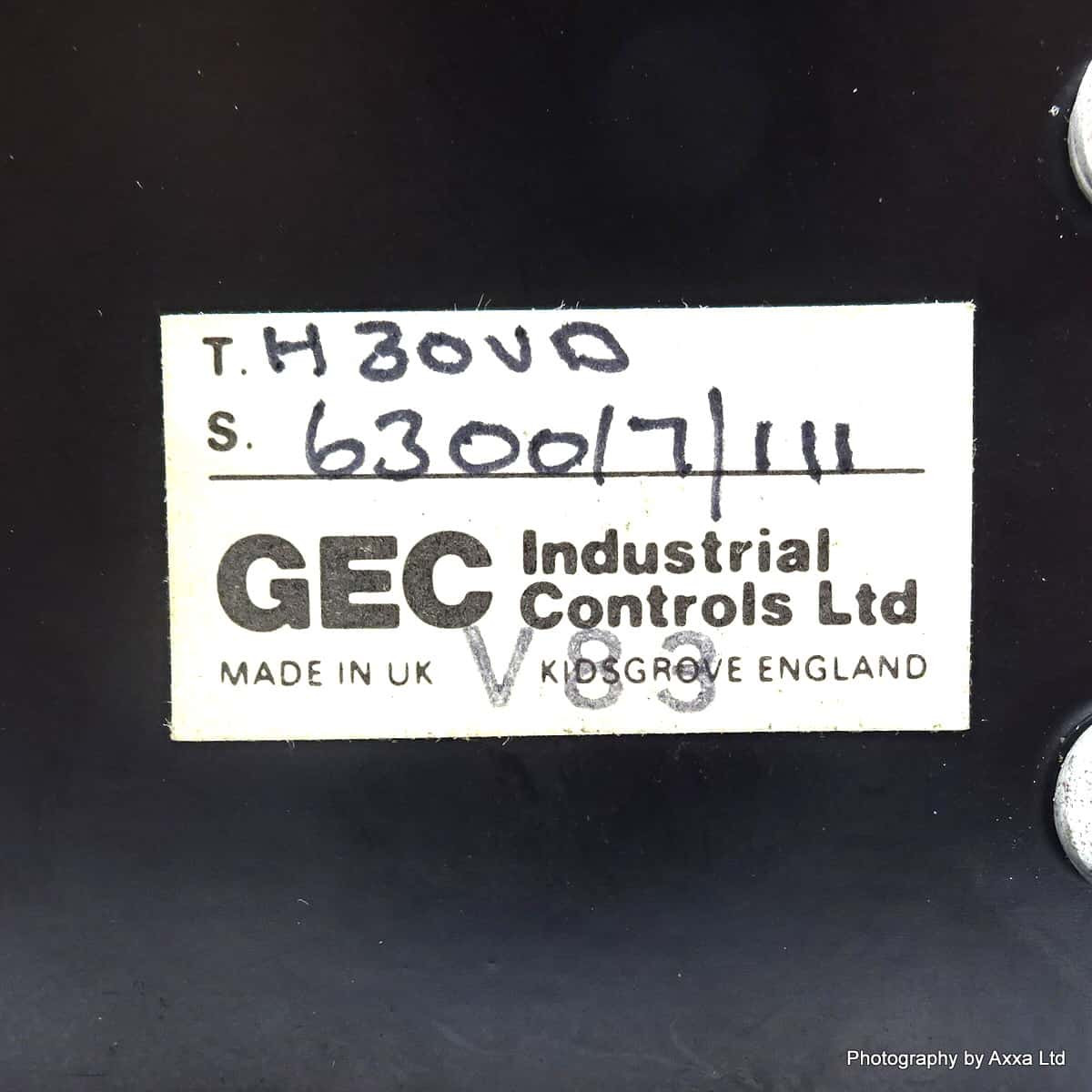 Motor Controller Gemini 6300/7/111 GEC Type 162-35002 *New* - Axxa ...