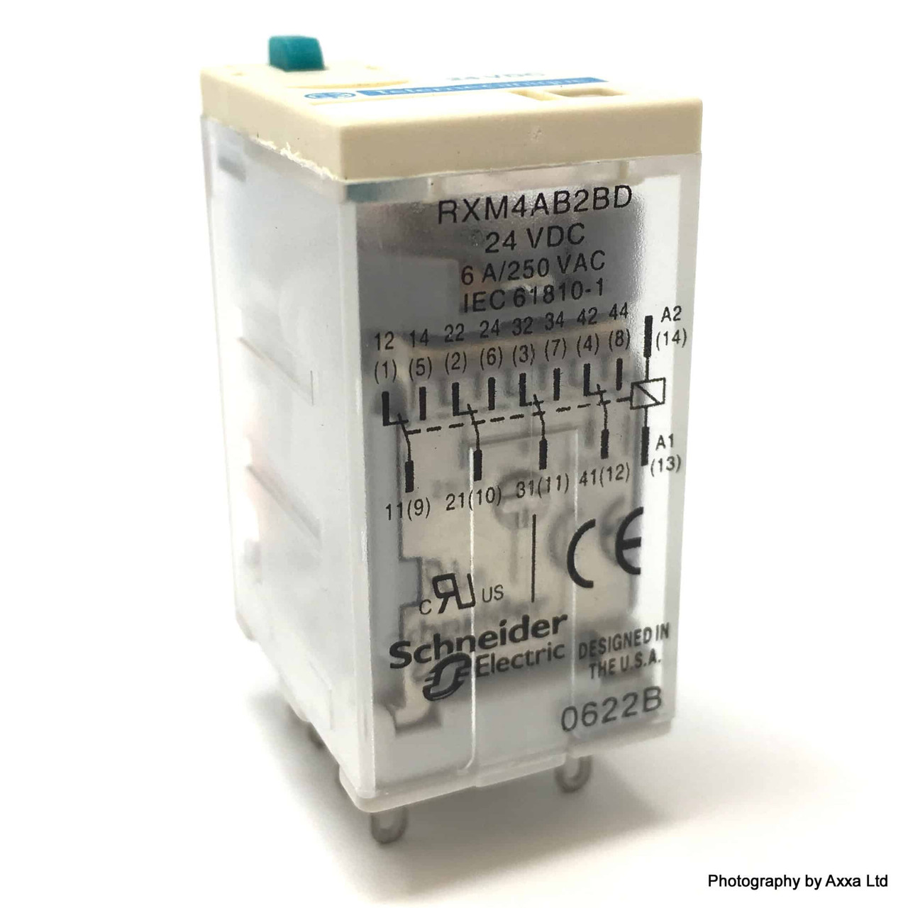 Relay RXM4AB2BD Telemecanique 24VDC 940381 - Axxa - Motor Control ...