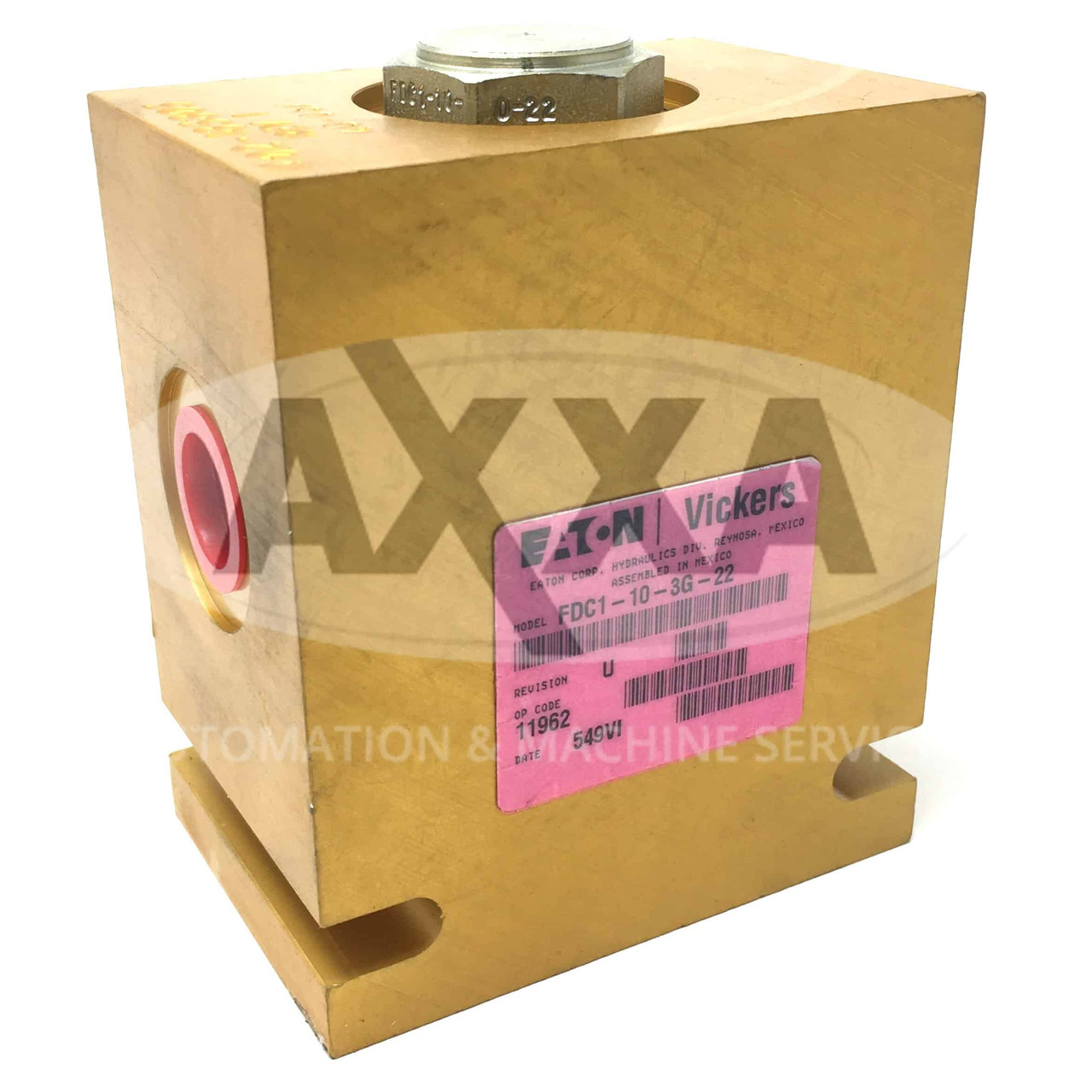 Valve FDC1-10-3G-22 Vickers Eaton FDC1103G22 *New* - Axxa - Motor ...