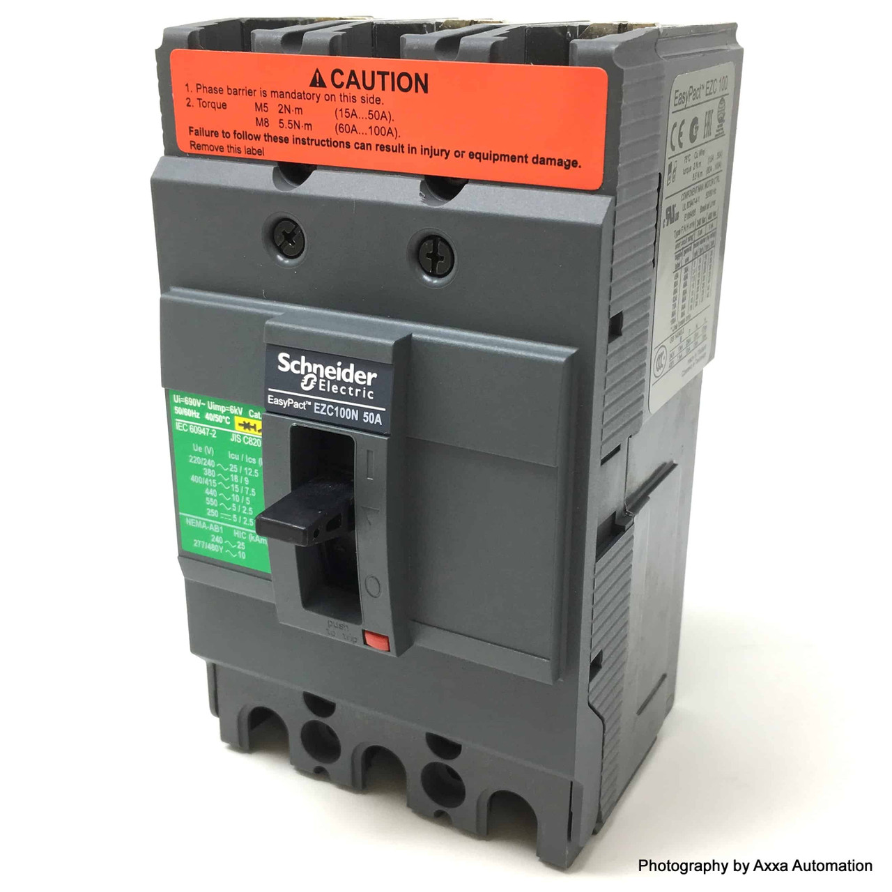 MCCB EZC100N3050 Schneider 50A EZC-100 030085 - Axxa - Motor Control ...
