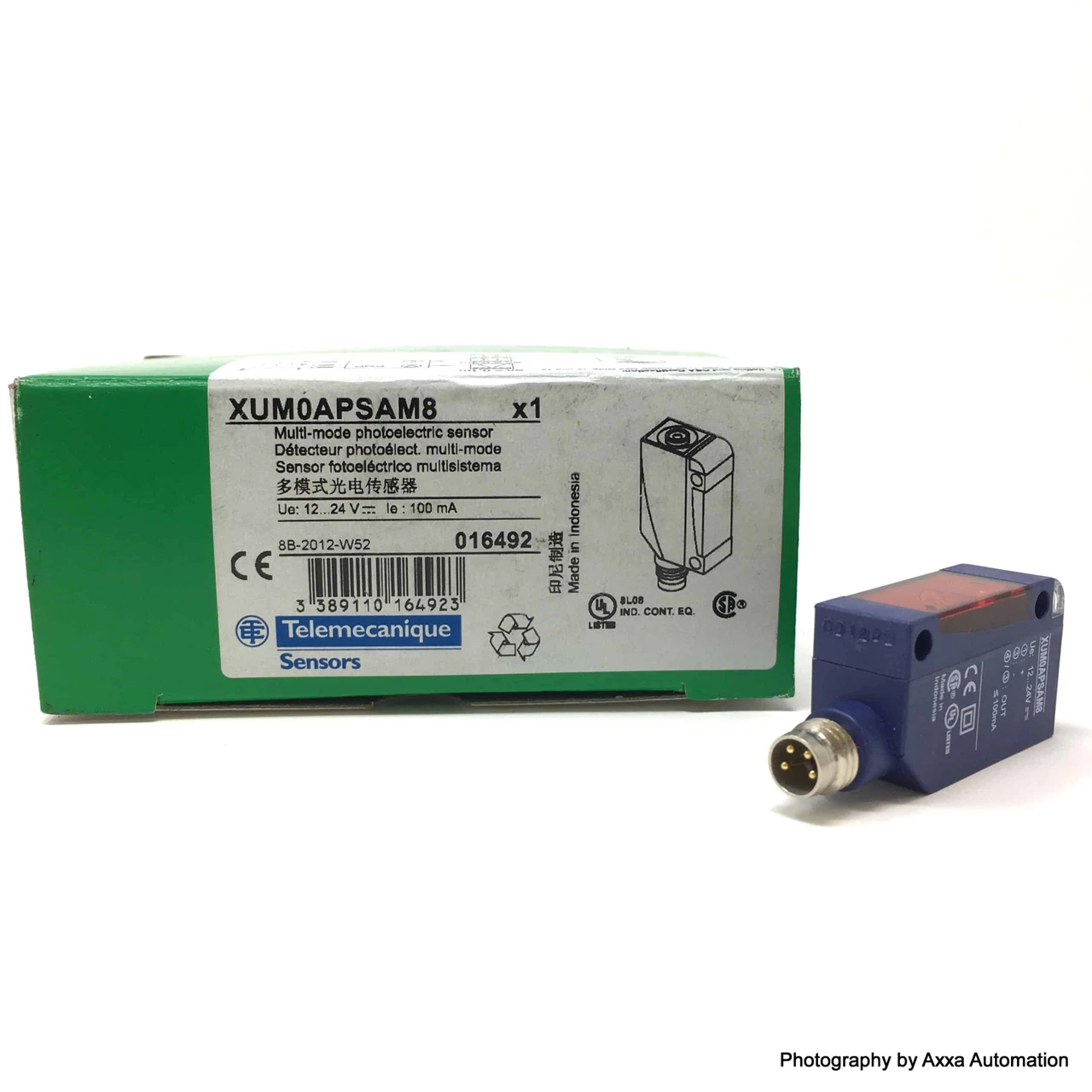 Multi-Mode Photoelectric Sensor XUM0APSAM8 Telemecanique 016492 - Axxa ...