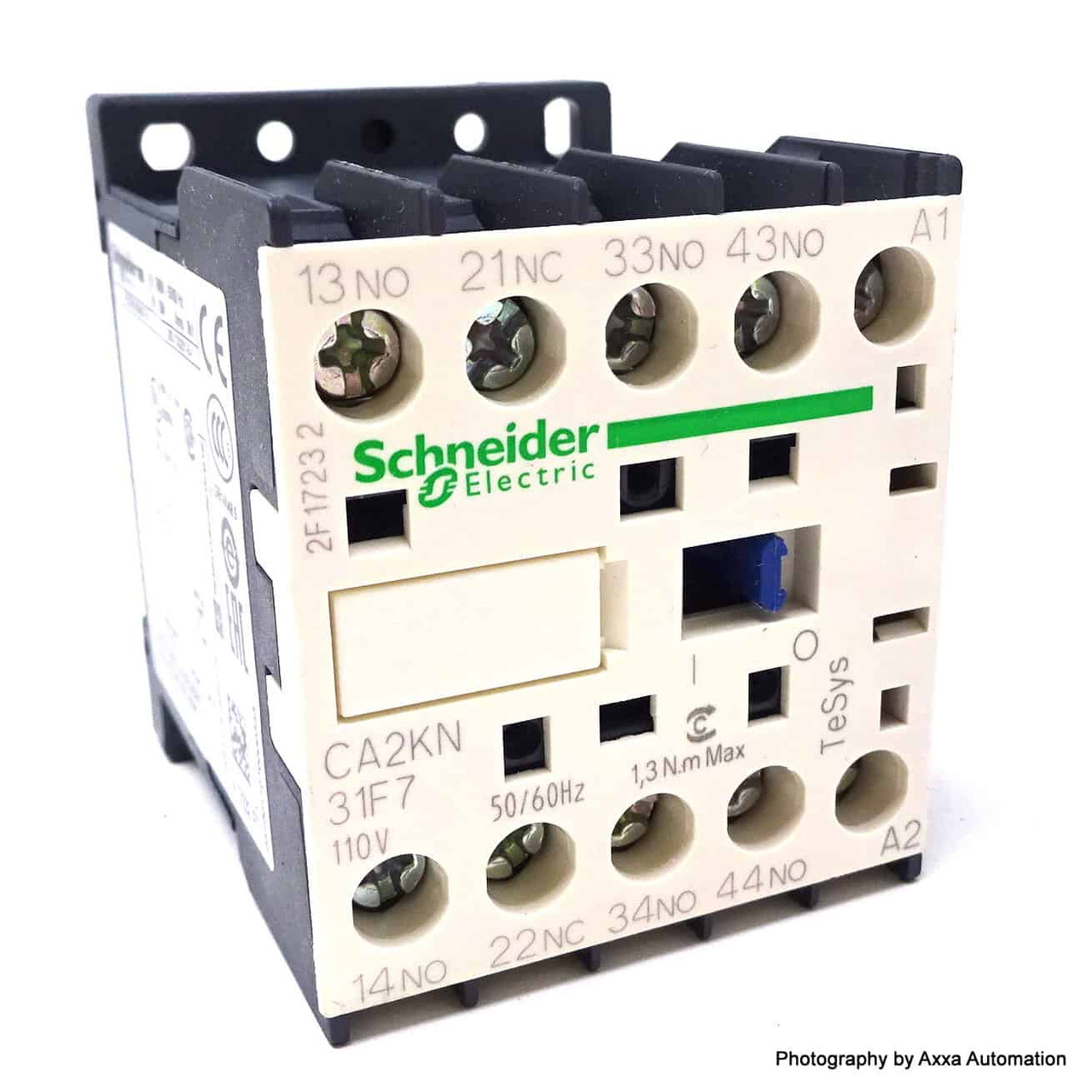 Control Relay CA2KN31F7 Schneider 110VAC 3NO/NC 042838 - Axxa - Motor ...