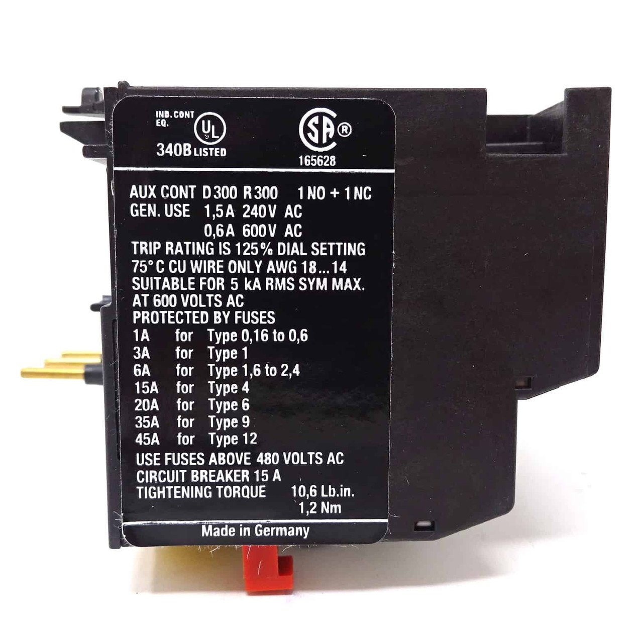 Overload Relay ZE-9 Moeller 6-9A ZE9 - Axxa - Motor Control & Automation