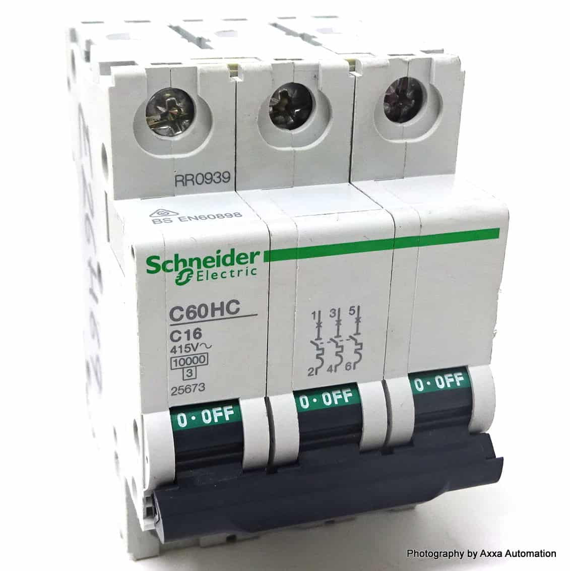 3P Circuit Breaker 25673 Schneider 16A C60HC-C16 *NEW* - Axxa - Motor ...