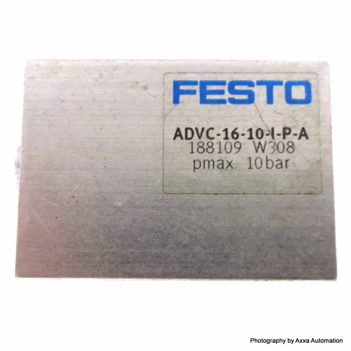 Cylinder 188109 Festo ADVC-16-10-I-P-A ADVC1610IPA *New* - Axxa - Motor ...