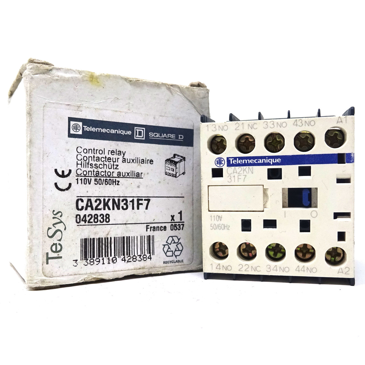 Control Relay CA2KN31F7 Telemecanique 110VAC - Axxa - Motor Control ...